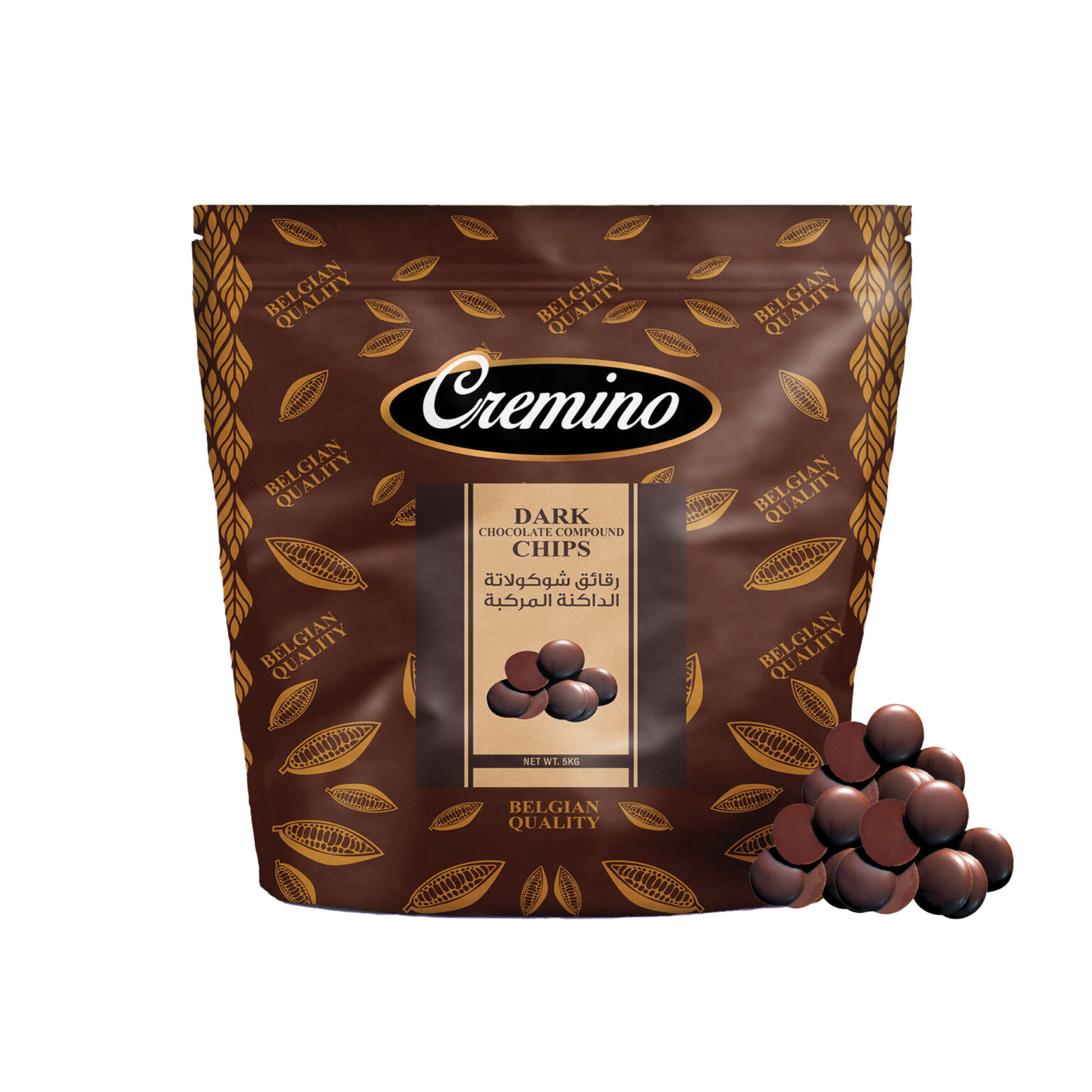 Cremino Dark Compound Chocolate Chips (5KG) - La Crema