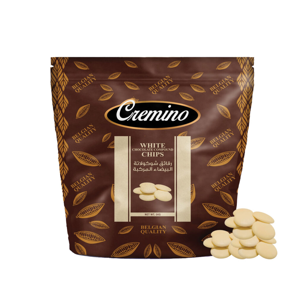 Cremino White Compound Chocolate Chips (5KG) - La Crema