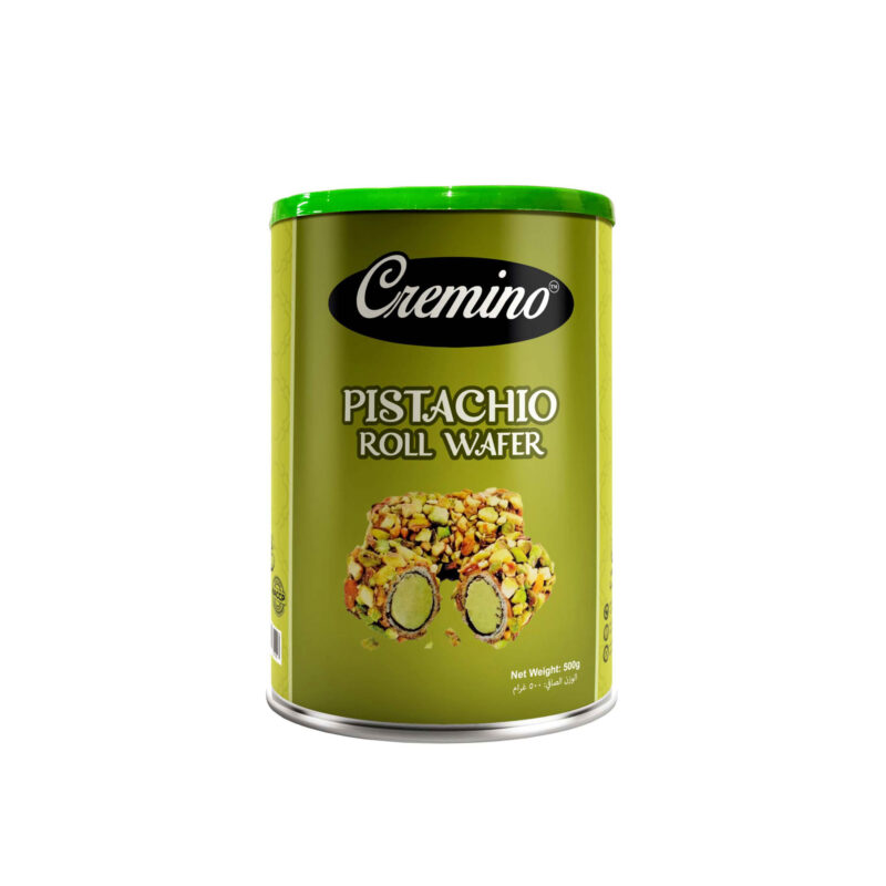 Wafer Roll with Pistachio & Milk Chocolate (500G) - La Crema